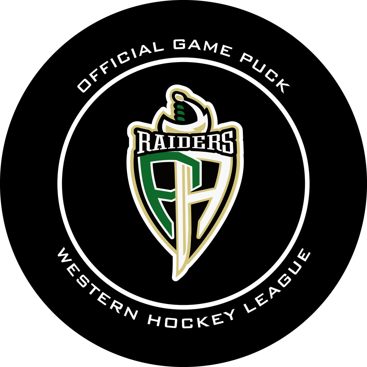 WHL Prince Albert Raiders Official Game Puck (Season 2022-2023) - Raid ...