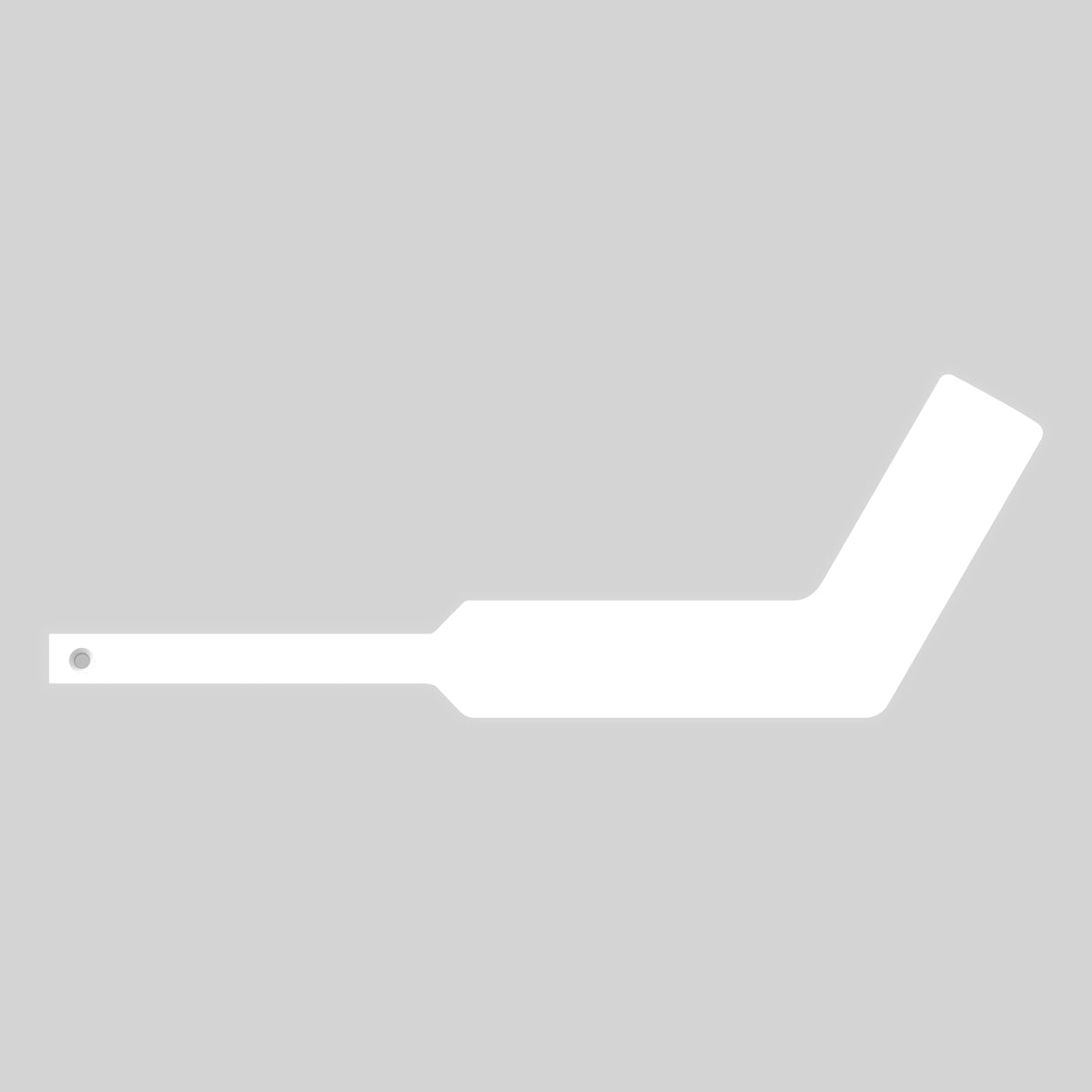 18" White Plastic Goalie Ministick (Blank) – Ogre Brand