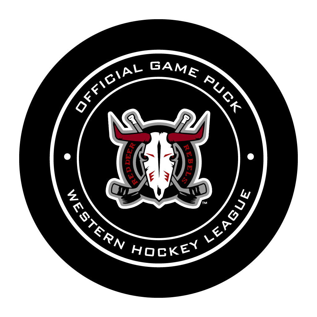 WHL Red Deer Rebels Official Game Puck (Season 2017-2018) - Rebels#1 ...
